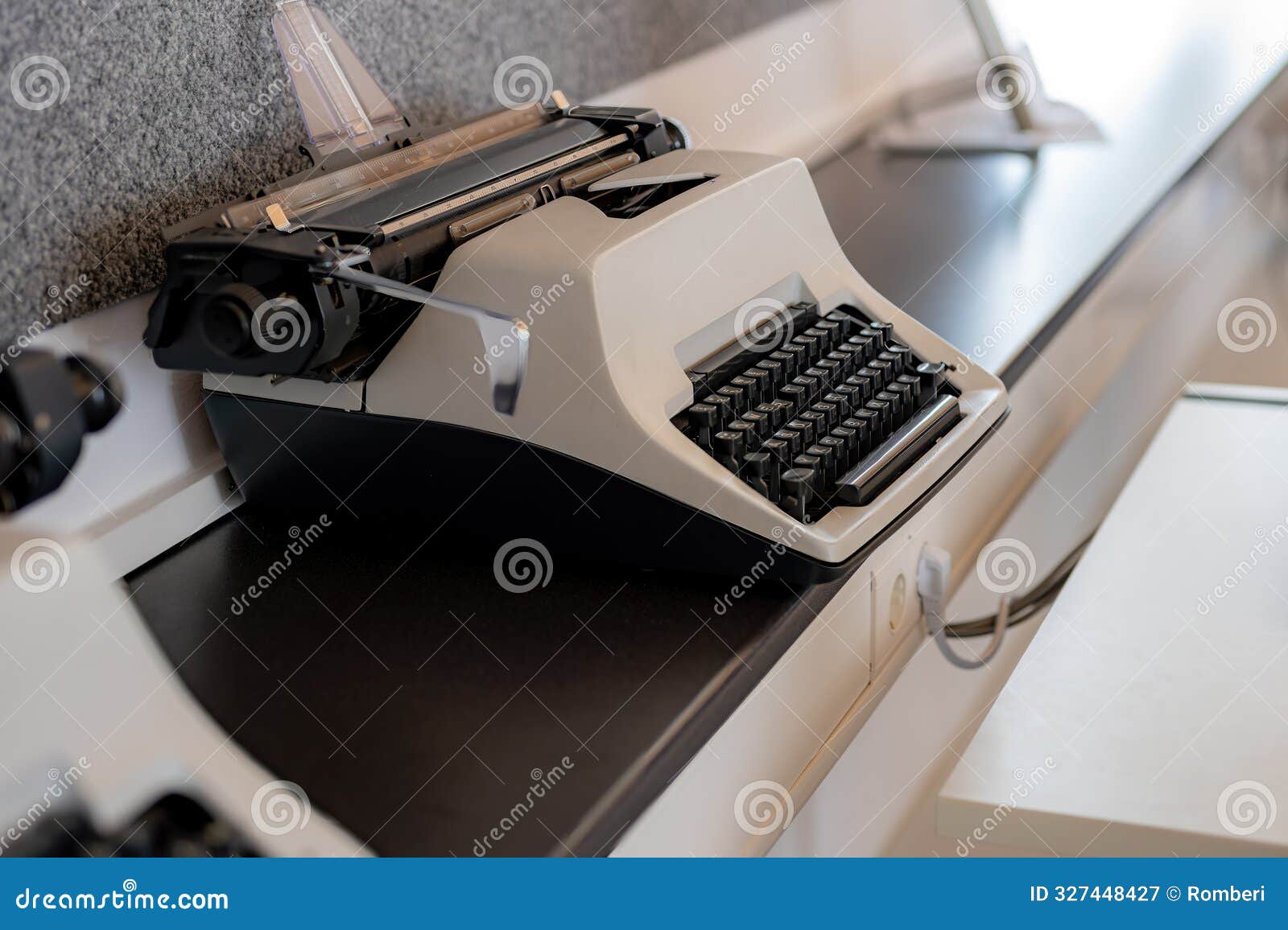 Electronic Typewriters in a School Classroom for Study Stock ...