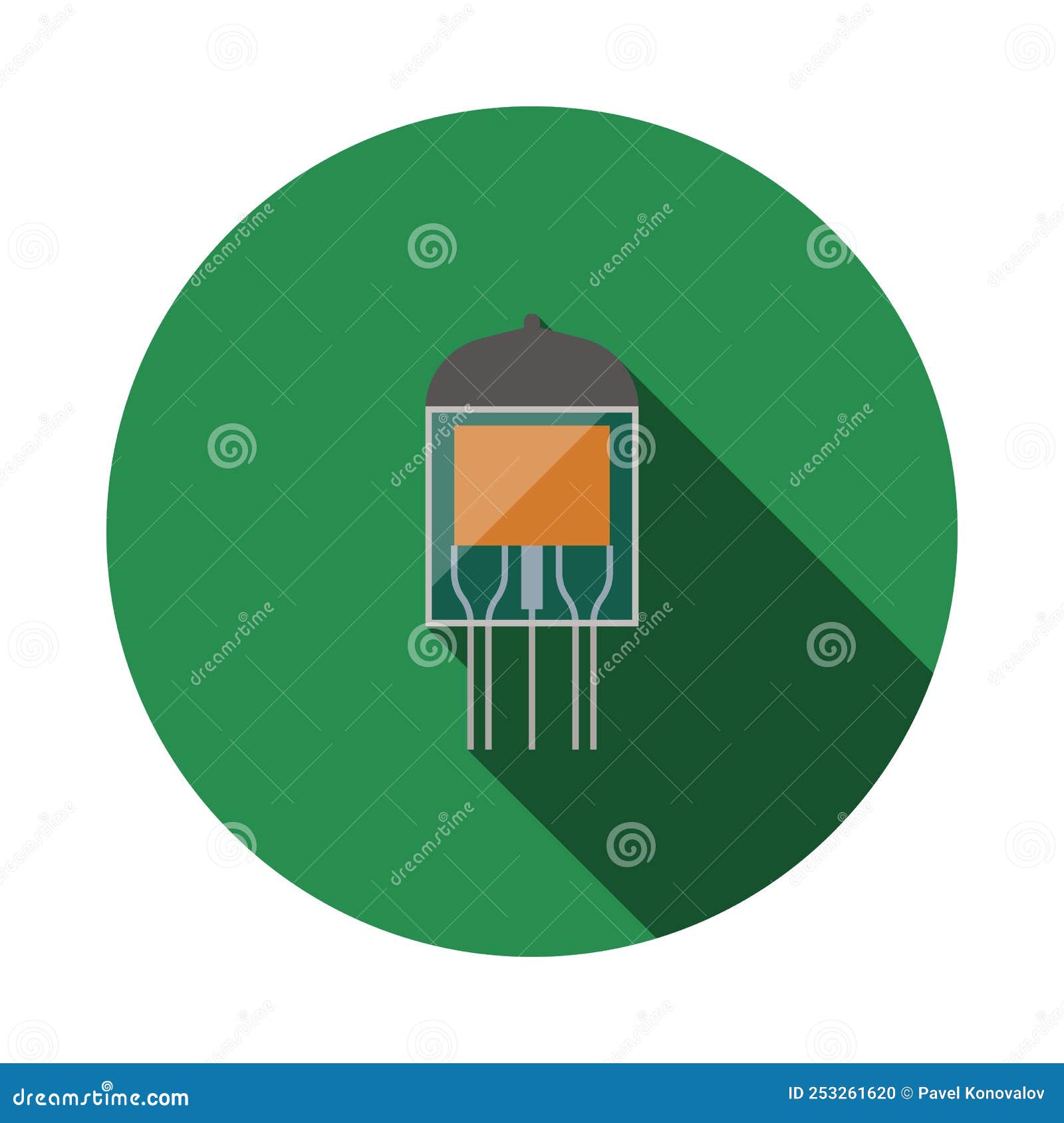 Electronic Vacuum Tube Icon Stock Vector - Illustration of caticons ...