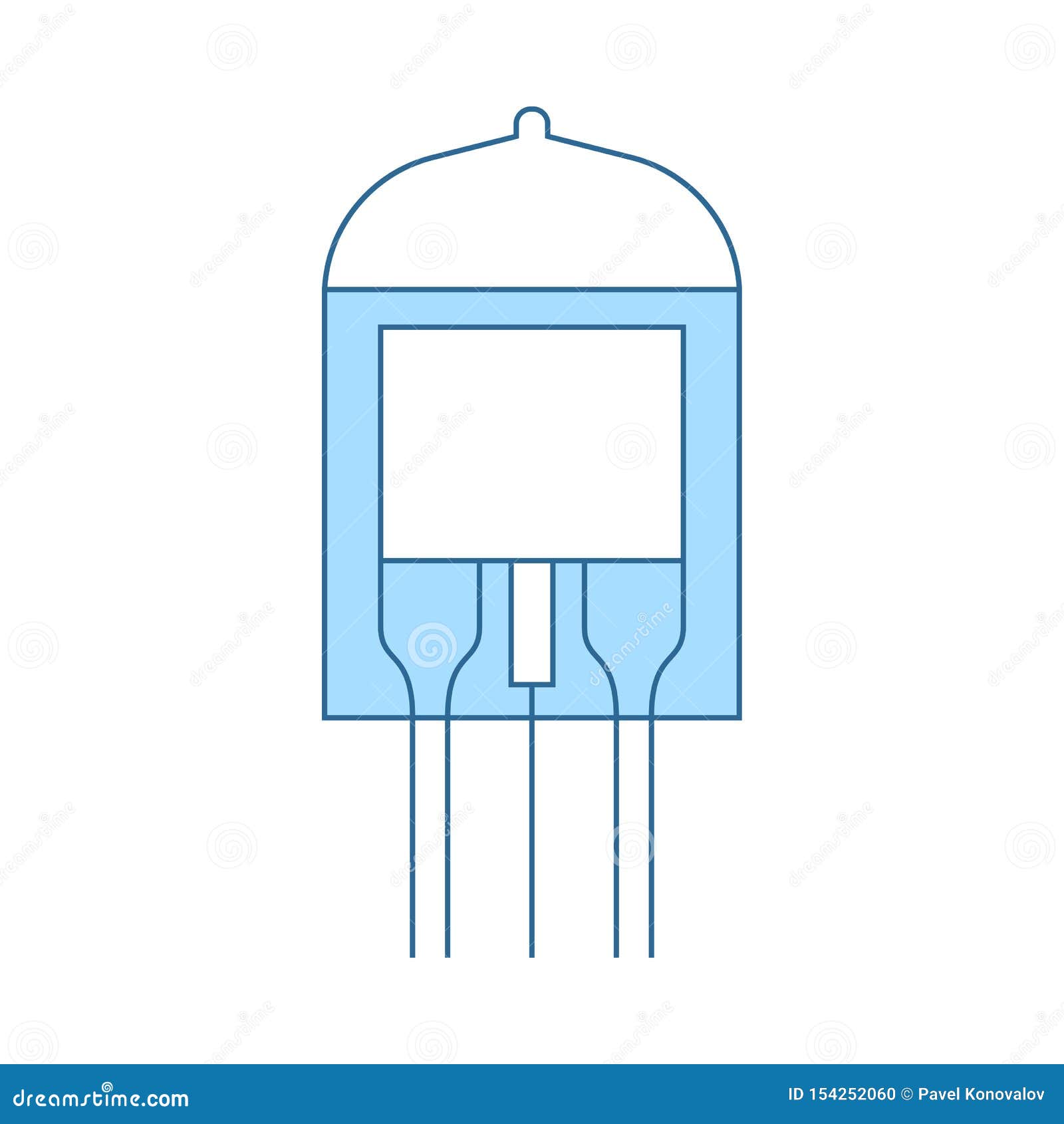 Electronic Vacuum Tube Icon Stock Vector - Illustration of radio ...