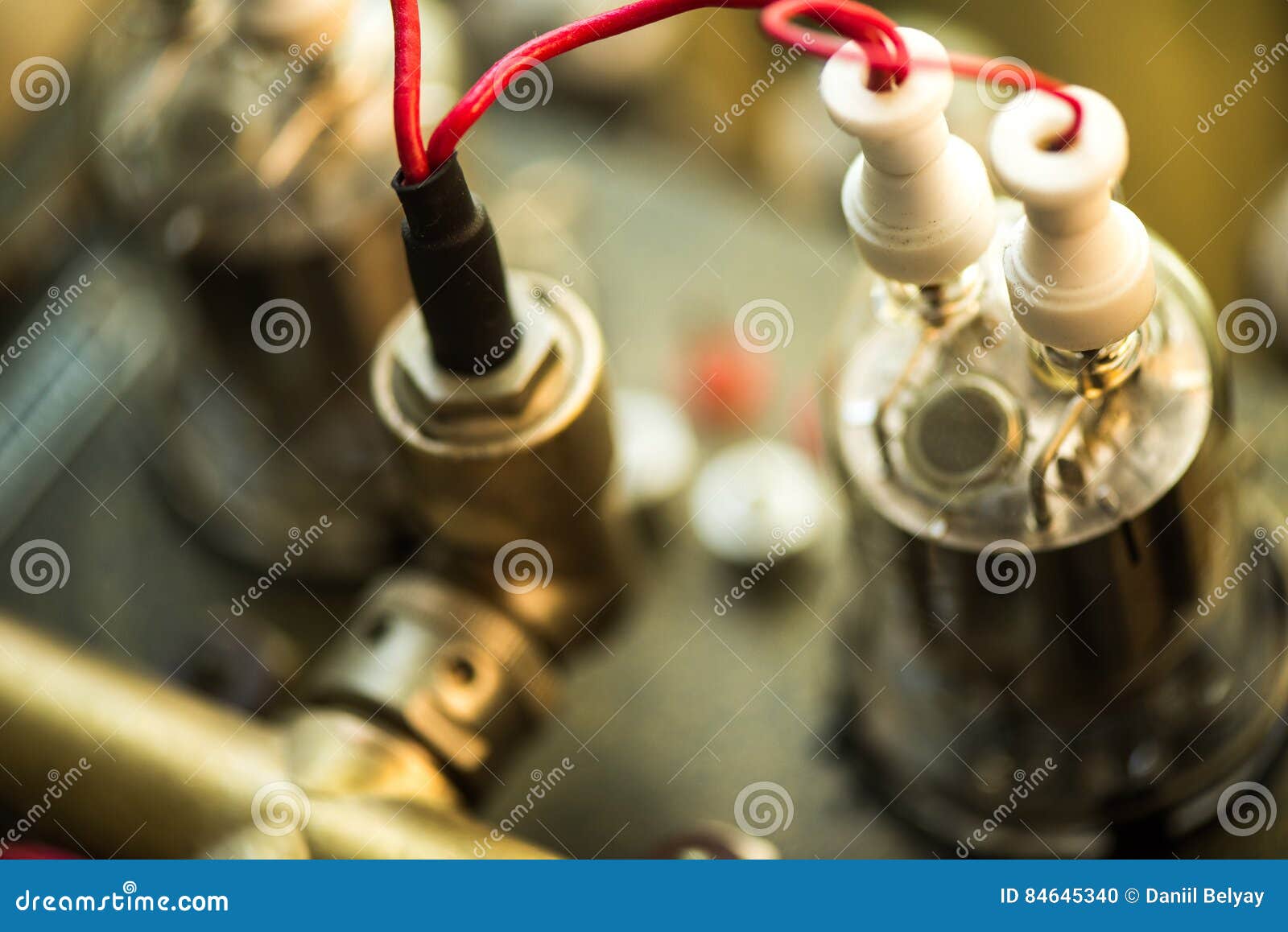Electronic vacuum tube stock photo. Image of electrical - 84645340