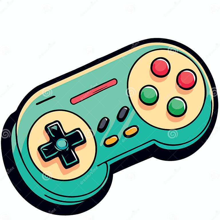 Electronic Video Game Controller Stock Vector - Illustration of gamer ...