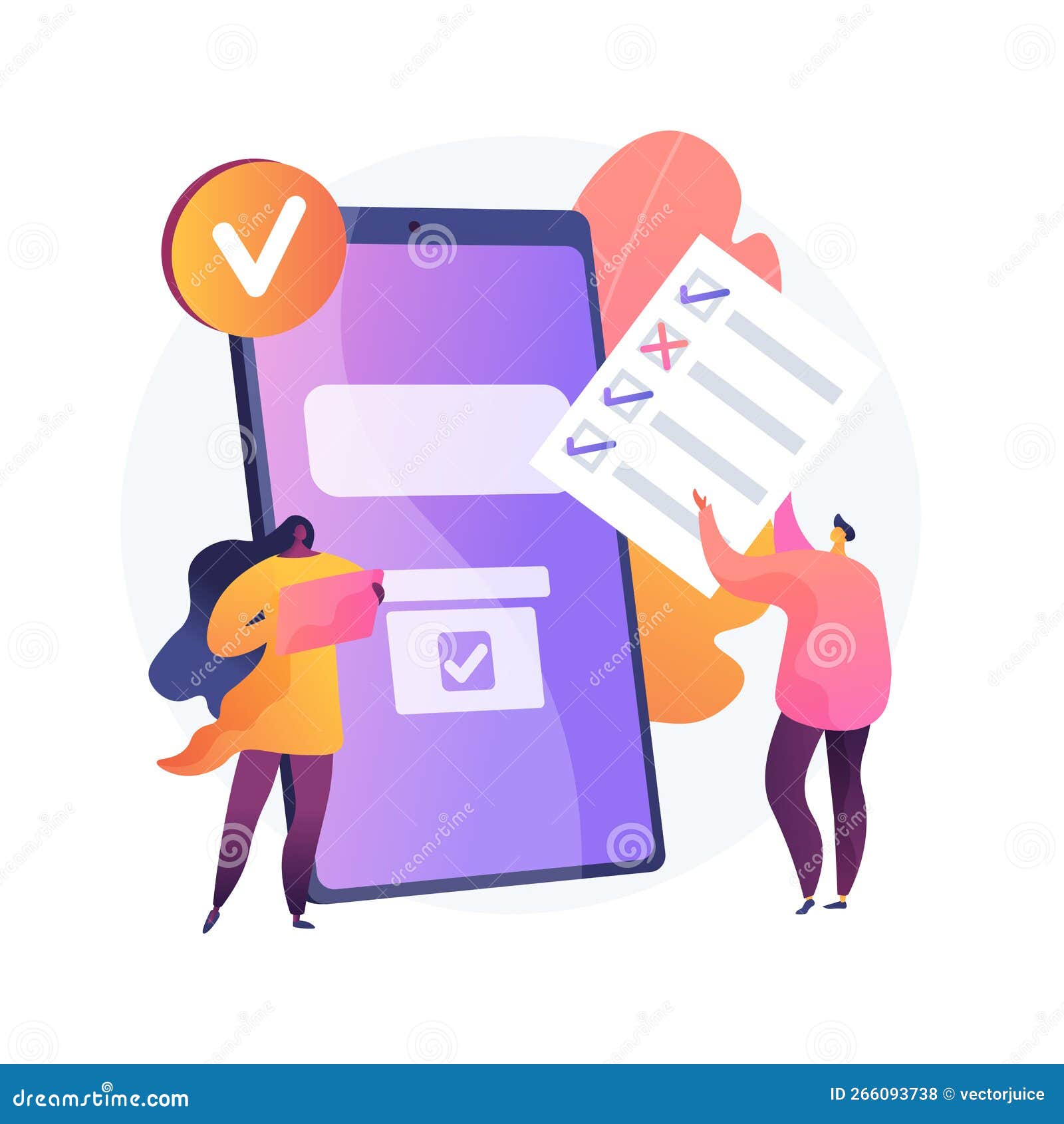 Electronic Voting Abstract Concept Vector Illustration Stock Vector ...