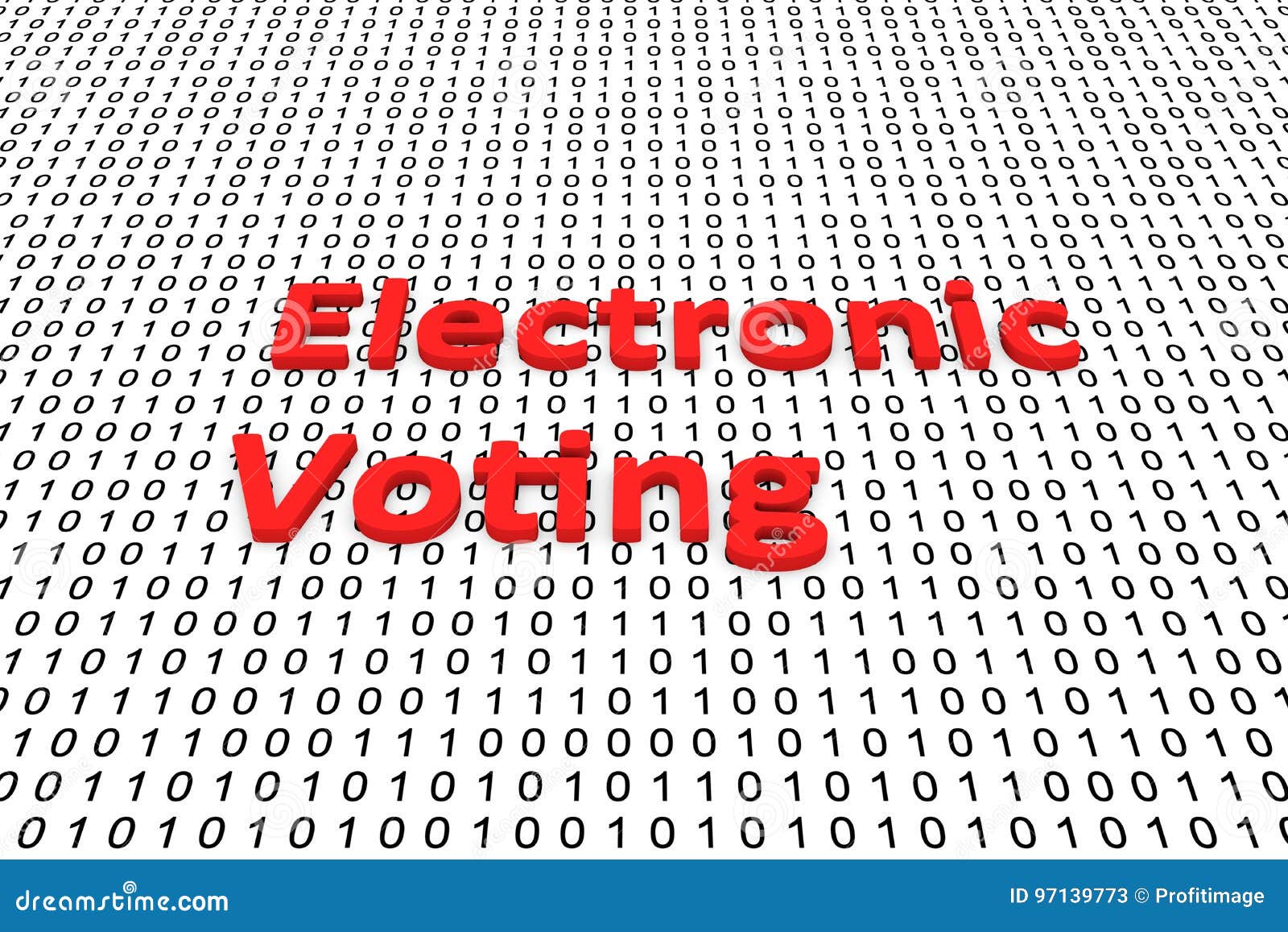 Electronic voting stock illustration. Illustration of code - 97139773