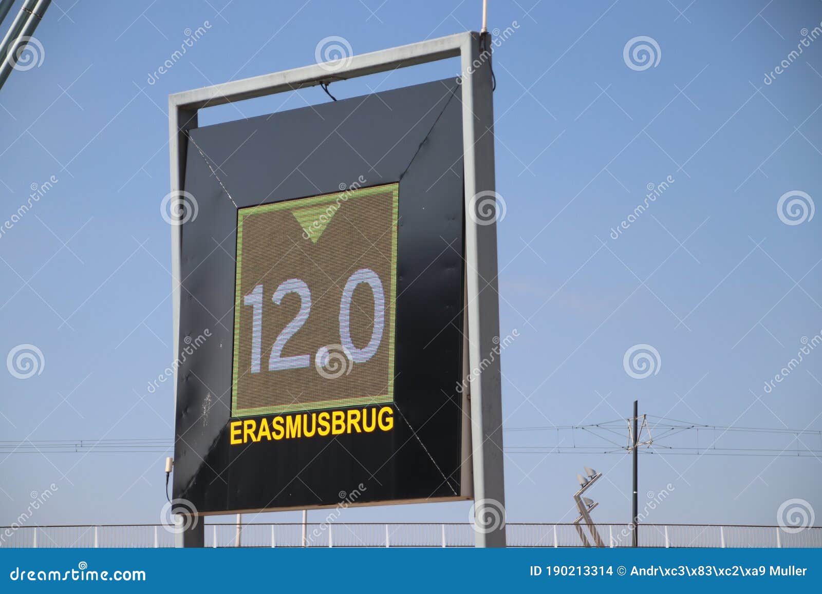 Warning Height Restriction Barrier Max Headroom Sign Royalty-Free Stock ...
