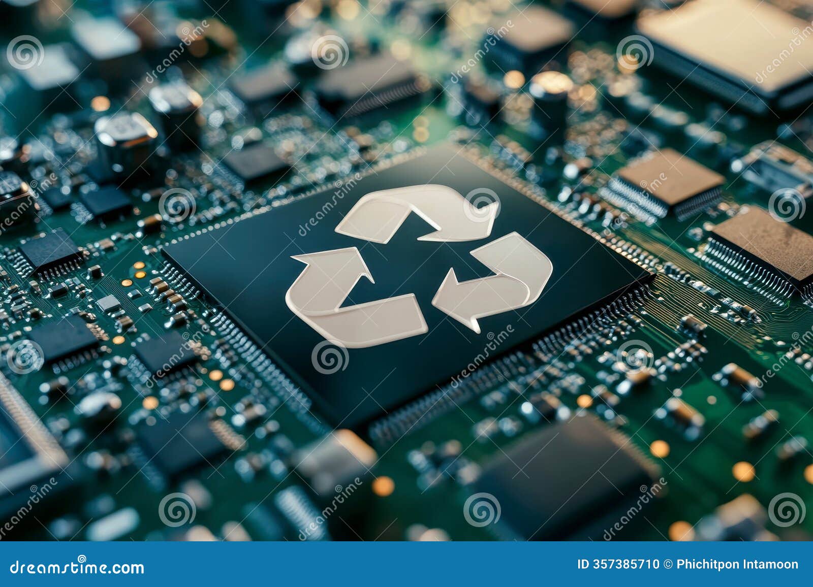 An Electronic Waste Concept Featuring Desktop Computer Adorned with ...