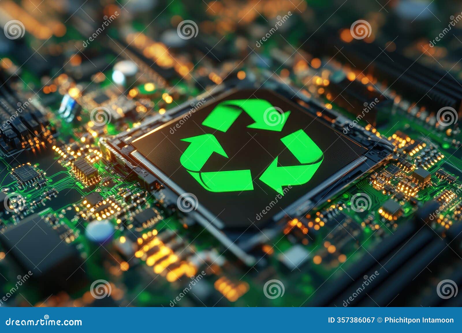 An Electronic Waste Concept Featuring Desktop Computer Adorned with ...