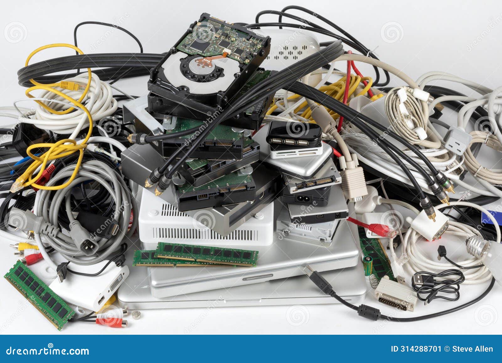 Obsolete Computer Chip Inside Old Fashioned Desktop PC, A Working ...