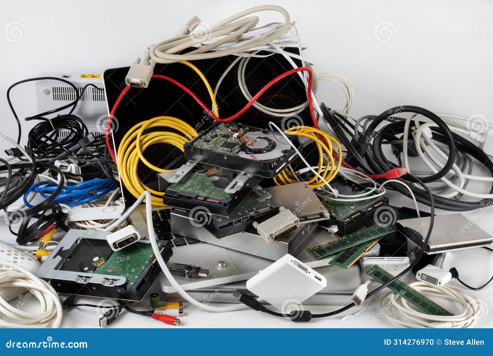 Obsolete Computer Chip Inside Old Fashioned Desktop PC, A Working ...