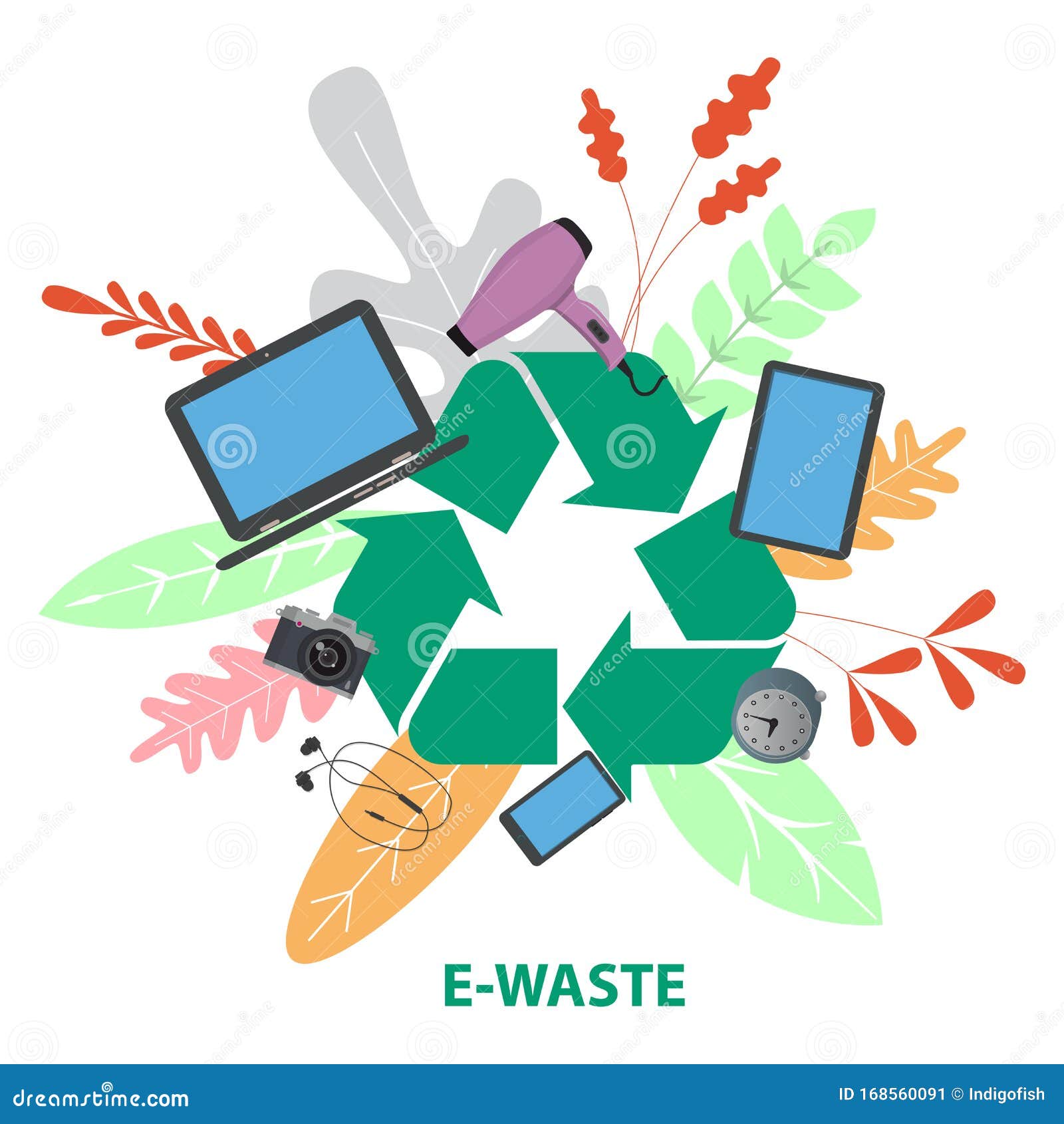 Electronic waste stock vector. Illustration of disposal - 168560091