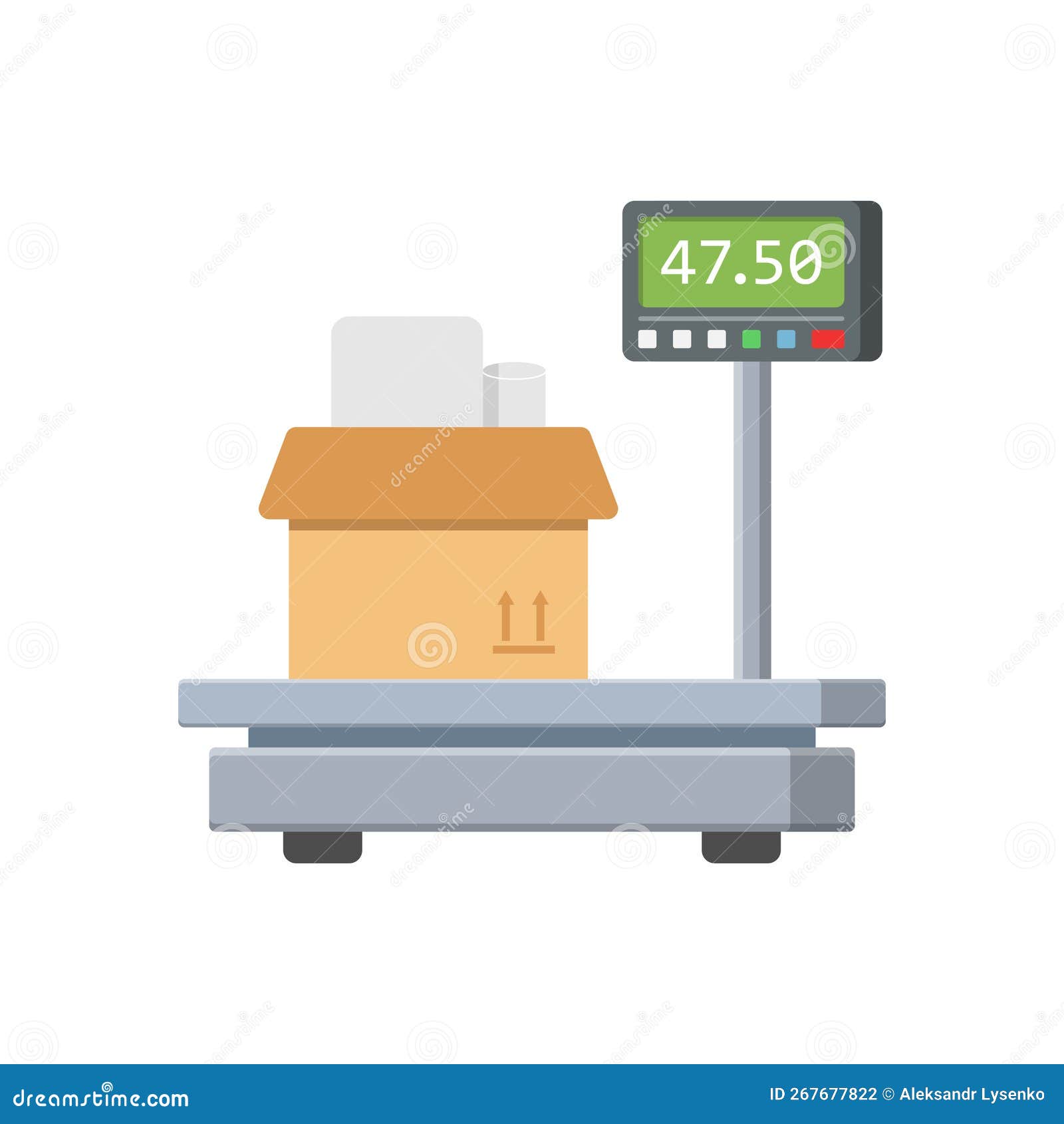 Electronic Weight Scale For Cargo. Industrial Scale For Parcel Box ...