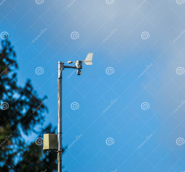 Electronic Wind Direction Pointer, Modern Weather Technology Stock ...