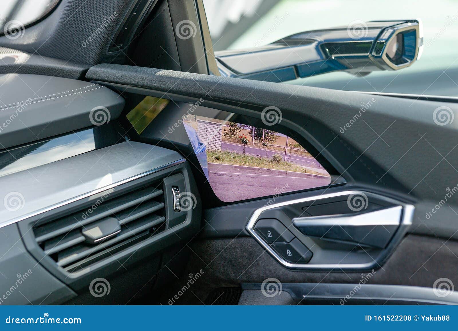 Electronic wing mirror stock photo. Image of wing, indoor - 161522208