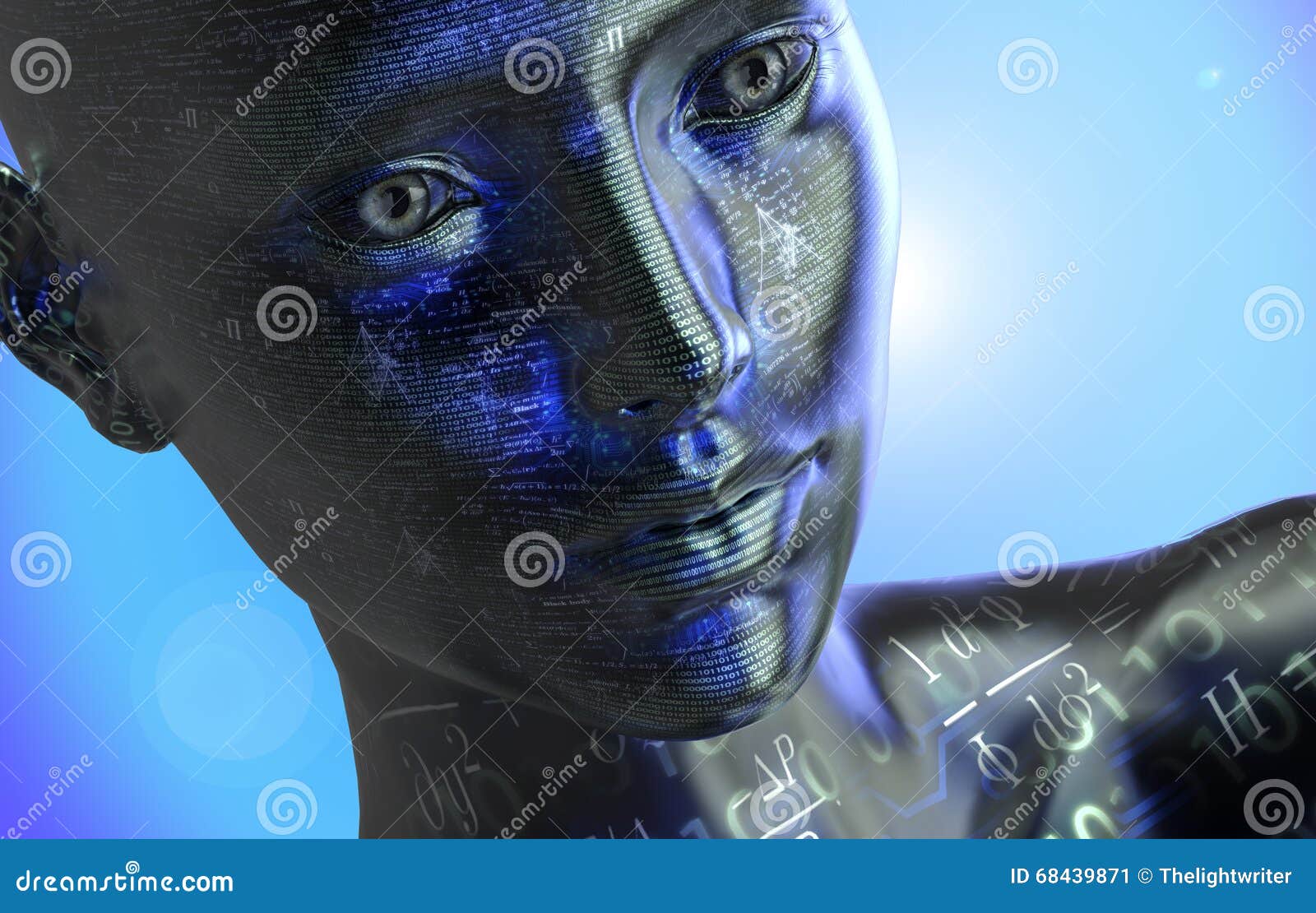 Female Cyborg Stock Image | CartoonDealer.com #105357109