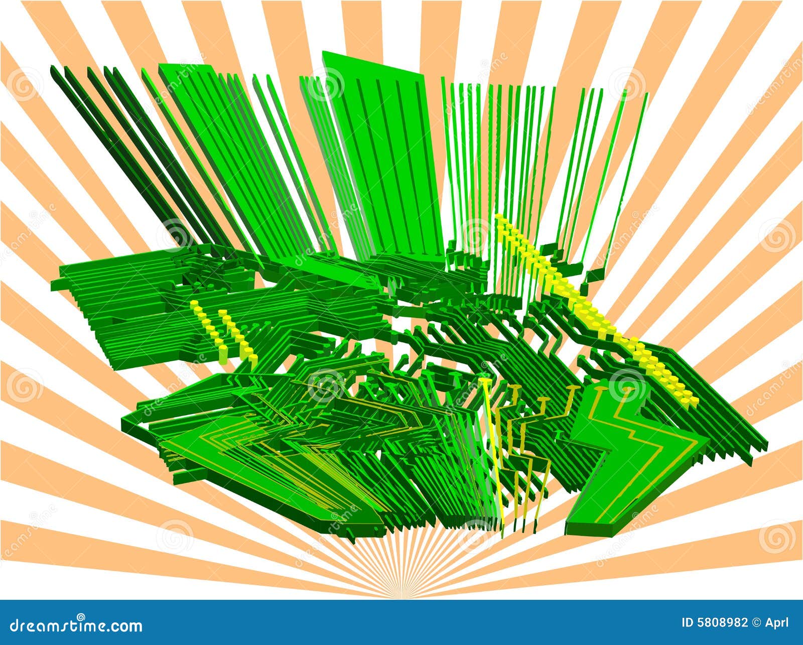Electronic Map Of The World. Continents In The Form Of A Colored ...