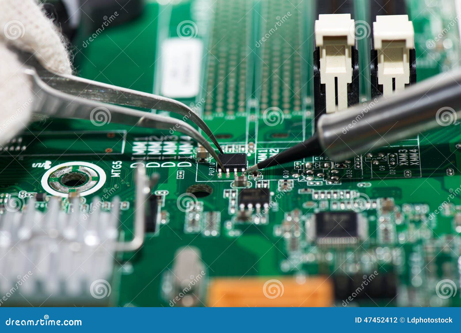 Electronical components stock photo. Image of assembling - 47452412