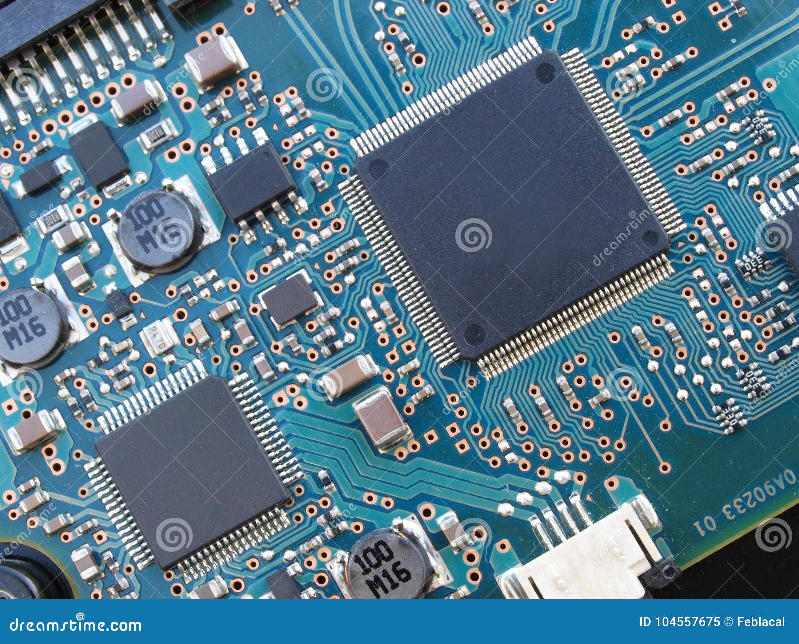 Motherboard and microchips stock image. Image of service - 104557675