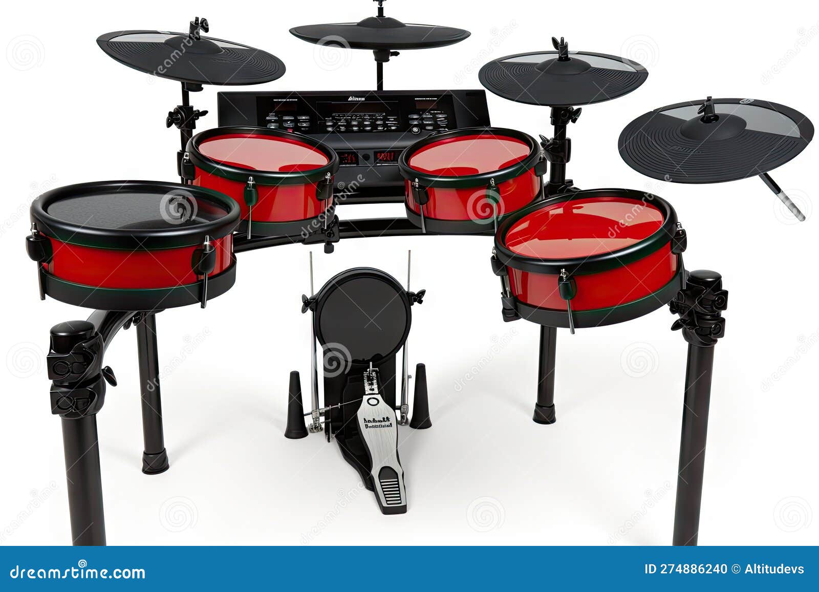 Electronically Enhanced Drum Set with Led Lights, Sound Effects, and ...