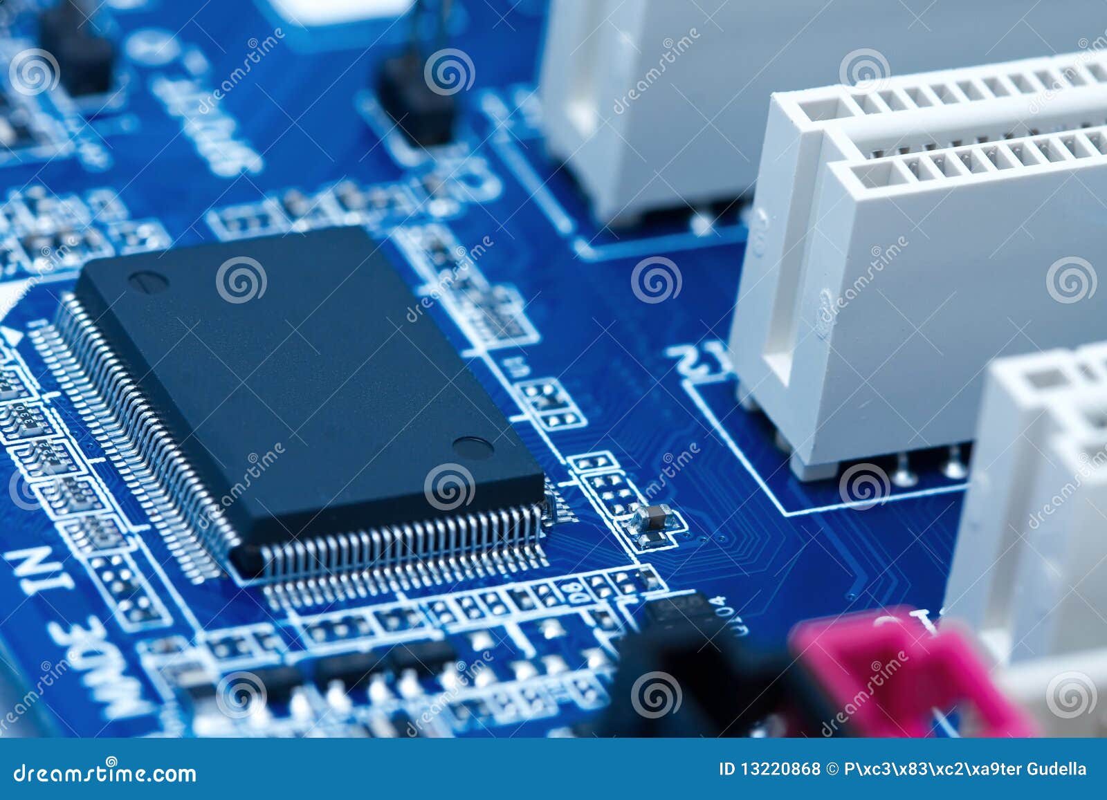 Electronics stock photo. Image of internal, blue, connect - 13220868