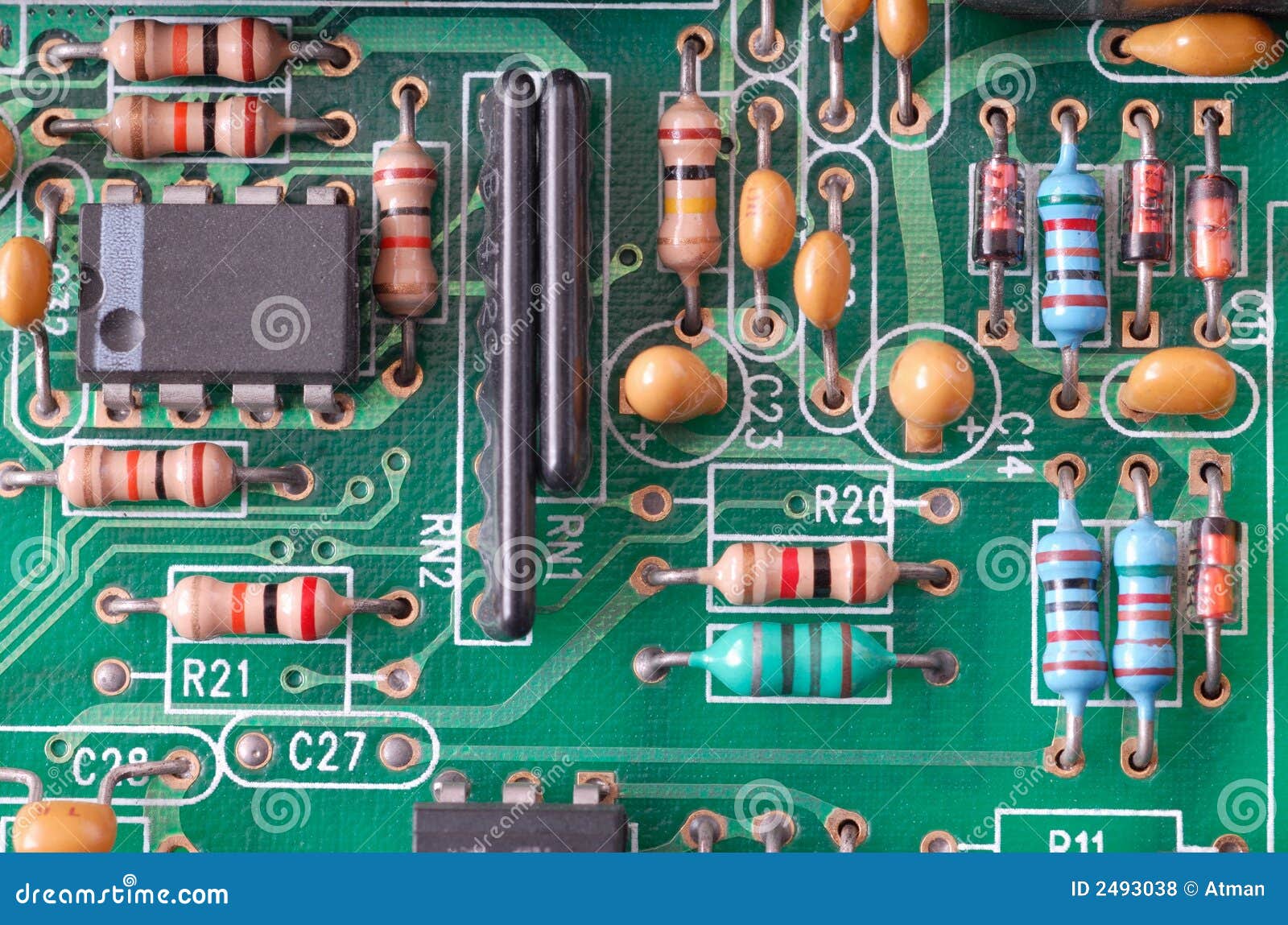 Electronics stock photo. Image of resistor, parts, electricity - 2493038