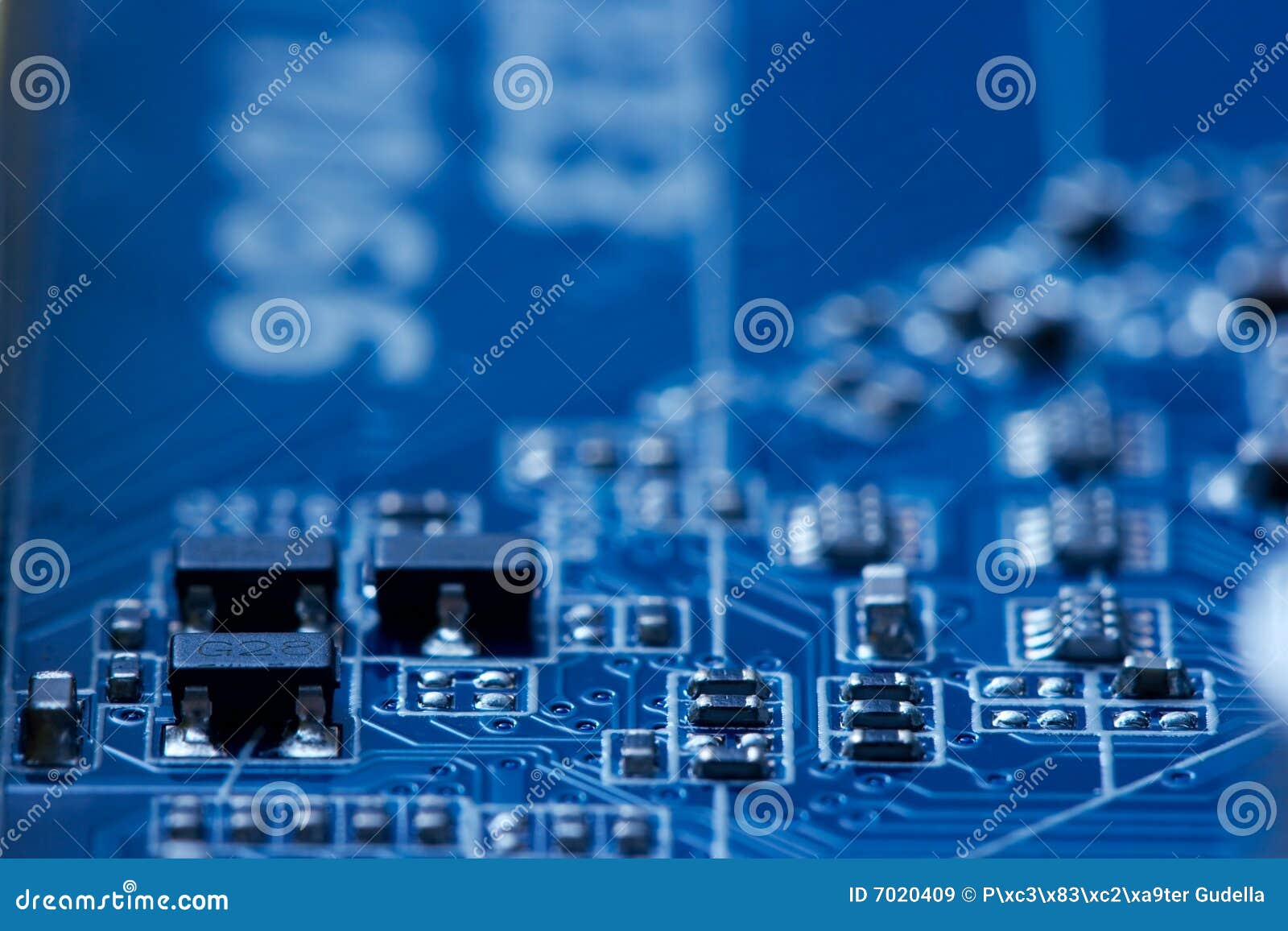 Electronics stock image. Image of semiconductor, blue - 7020409