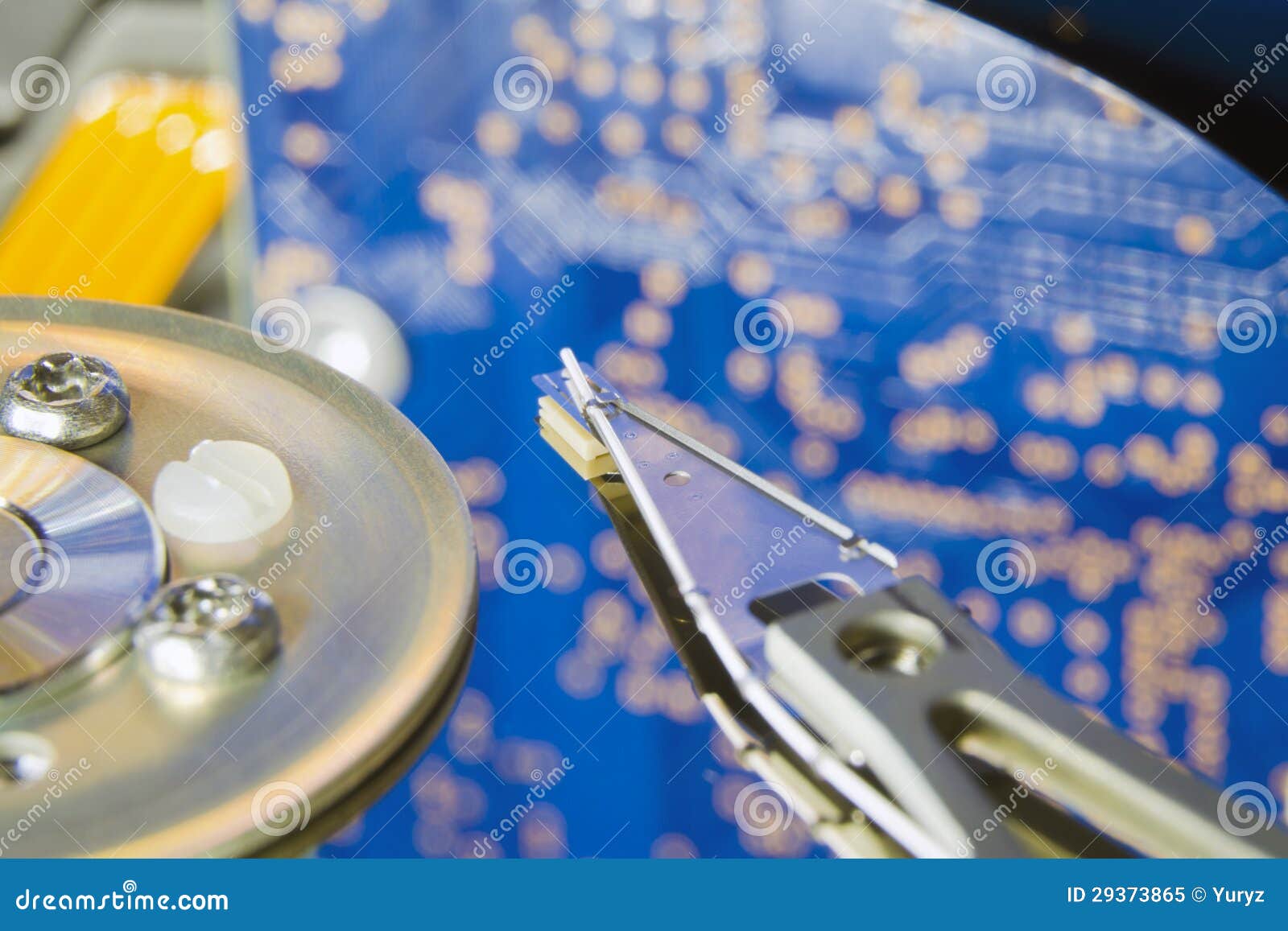 Electronics abstract stock image. Image of blue, board - 29373865