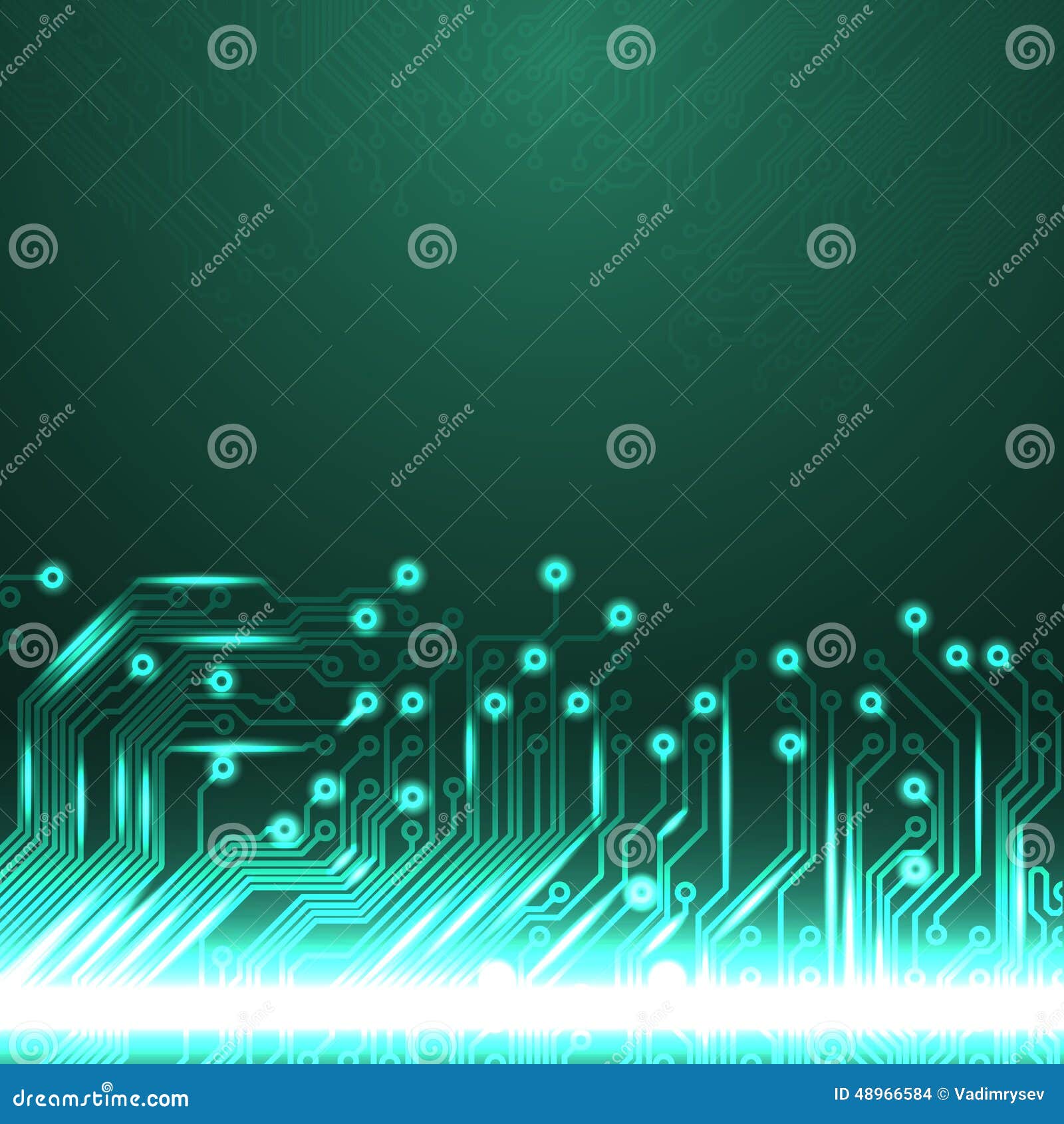 Electronics Blue Background with Circuit Board Stock Vector ...