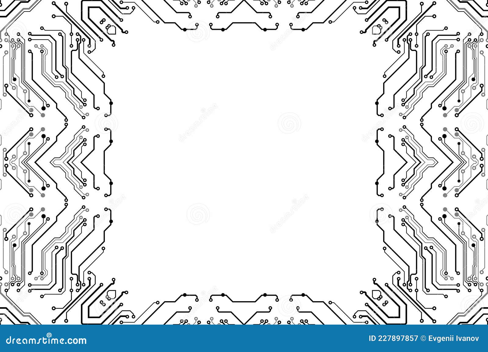 Electronics Chip Board. Printed Circuit Board Electronic High-tech ...