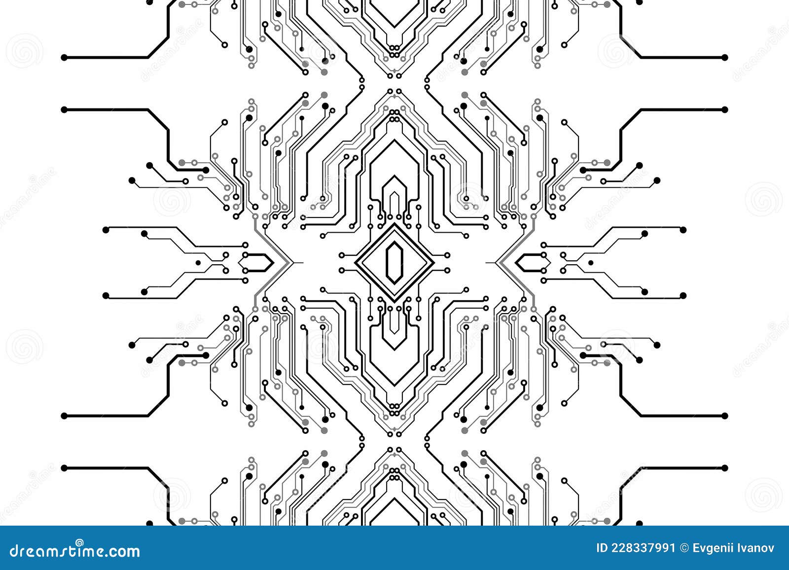 Electronics Chip Board. Printed Circuit Board Electronic High-tech ...