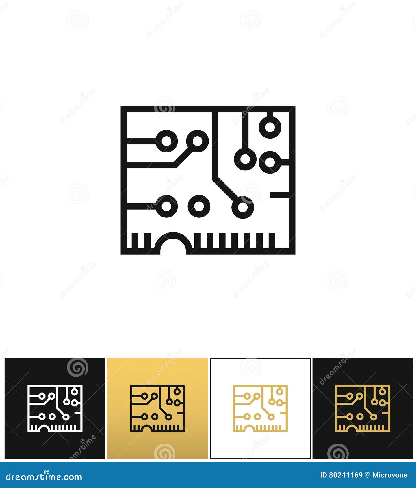 Circuit Chip Board Semiconductor Technology Infographic. Infograph ...