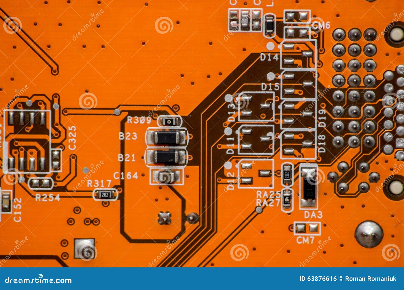 Electronics Computer Part Chip Stock Photo - Image of chip, components ...