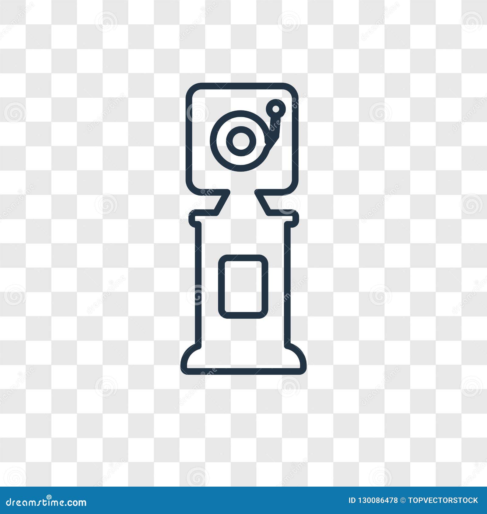 Electronics Concept Vector Linear Icon Isolated on Transparent B Stock ...