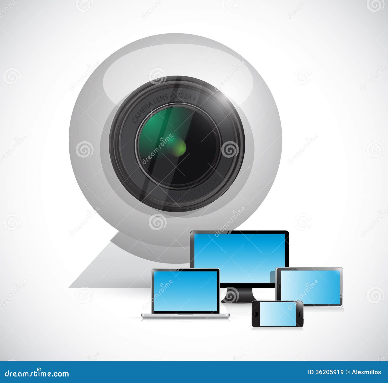 Computer Camera Icon Vector Illustration | CartoonDealer.com #297676546