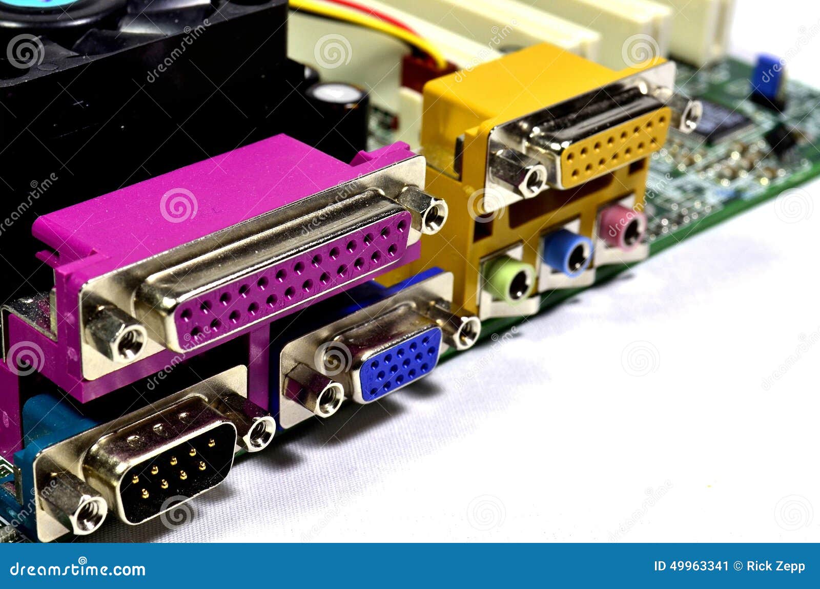 Electronics Connectors and Interface Components Stock Image - Image of ...