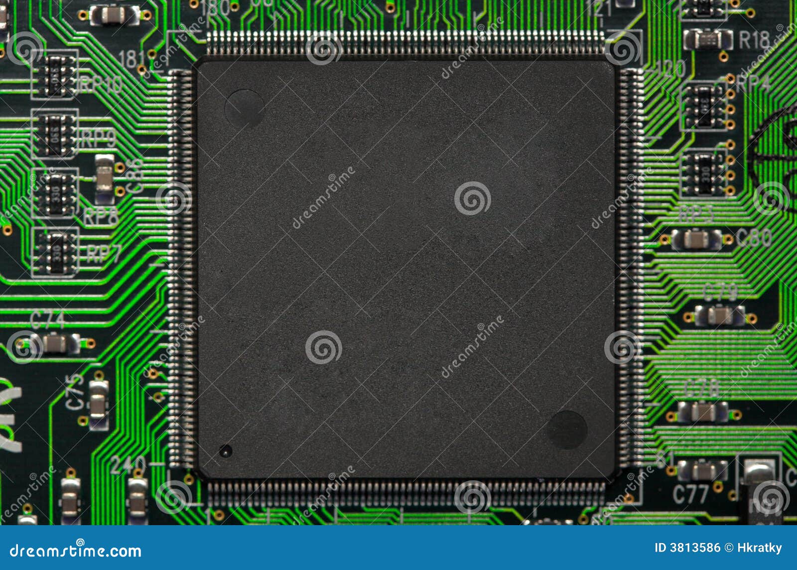 Electronics - CPU stock photo. Image of etching, close - 3813586