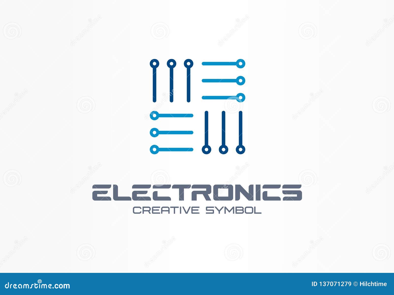 Electronics Creative Symbol Concept. Digital Technology, Software ...