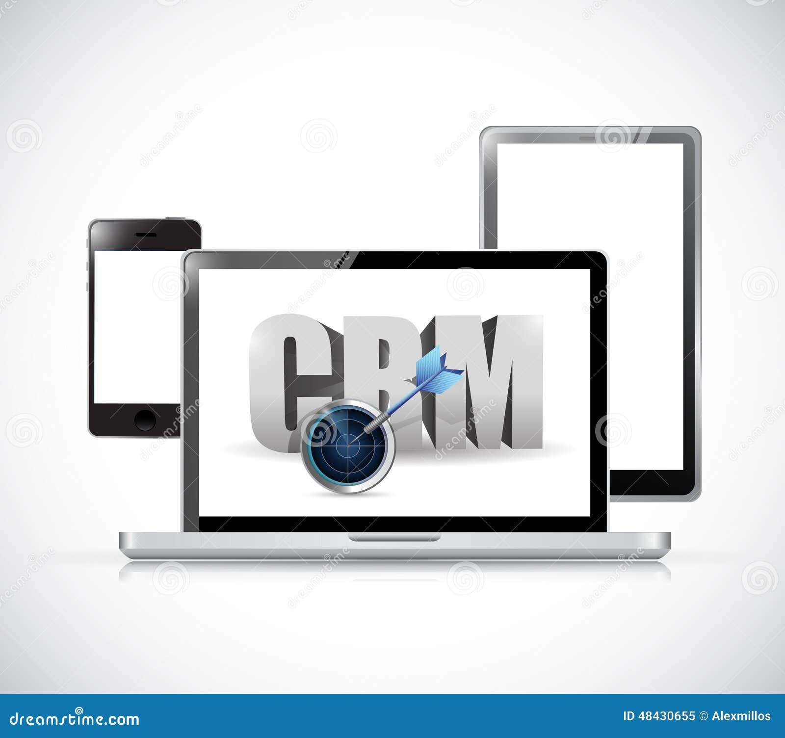 Electronics Crm Sign Illustration Design Stock Illustration ...