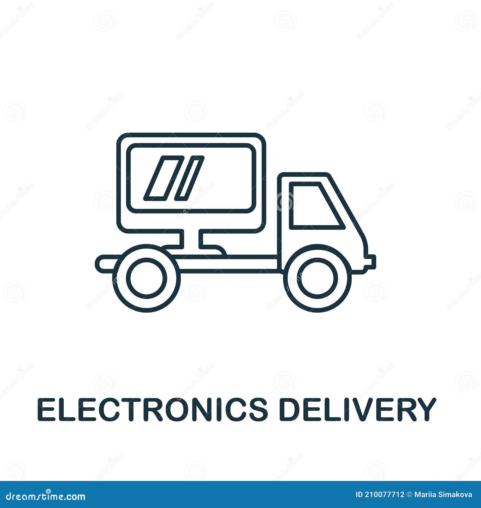 Electronics Delivery Icon. Simple Element from Delivery Collection ...