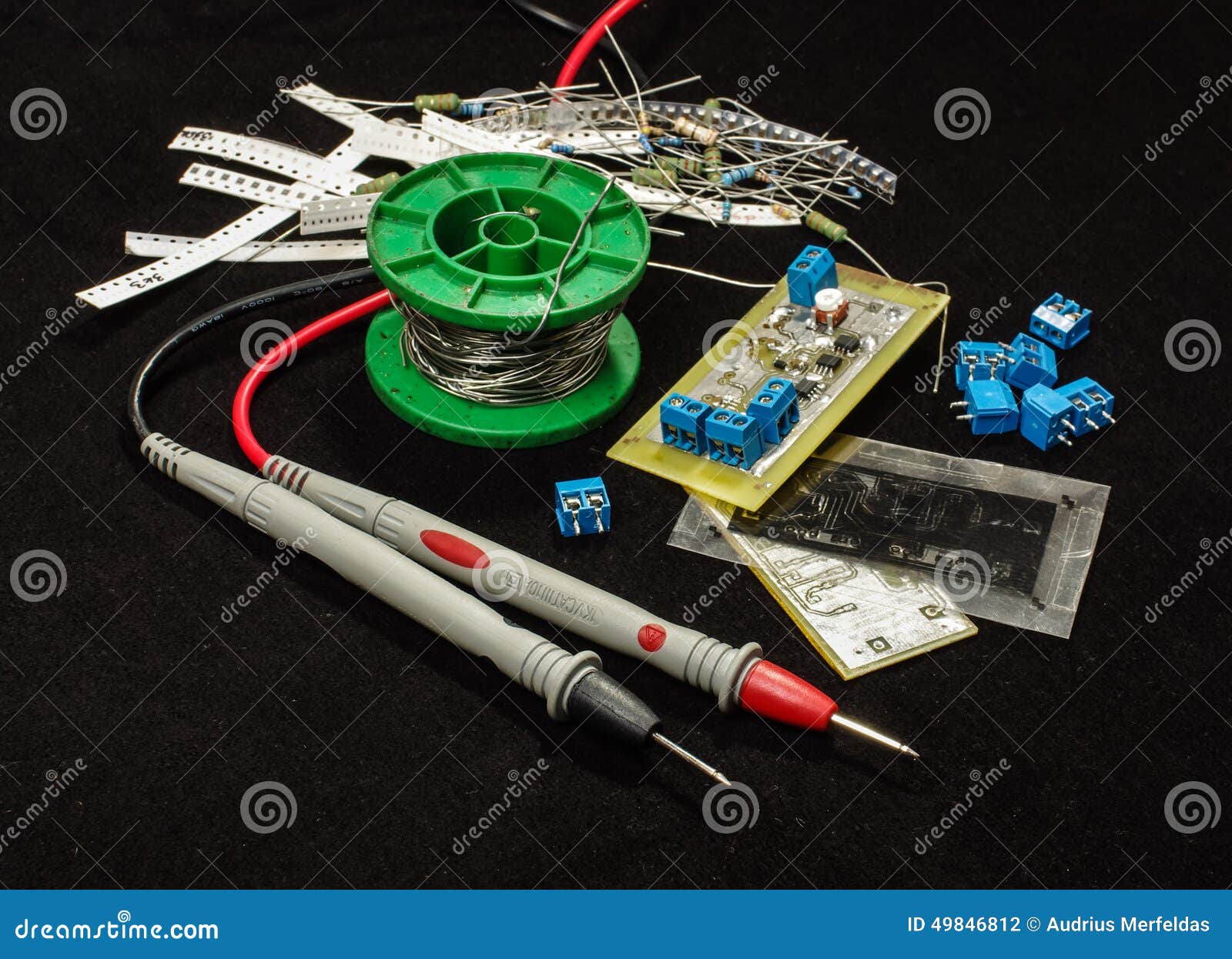 Electronics Design Process and Equipment Stock Photo - Image of circuit ...