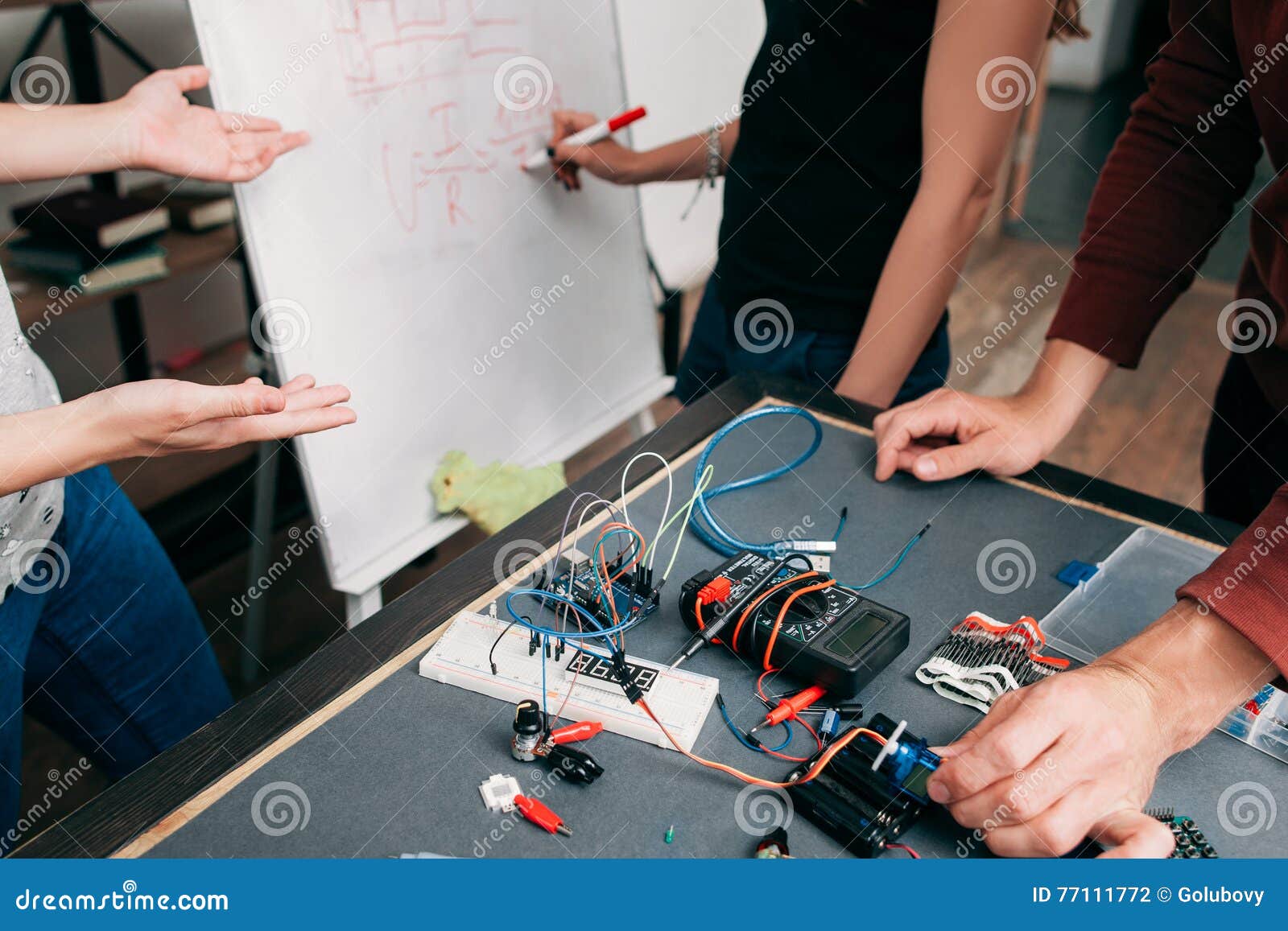 Electronics Development According Formula Stock Photo - Image of ...