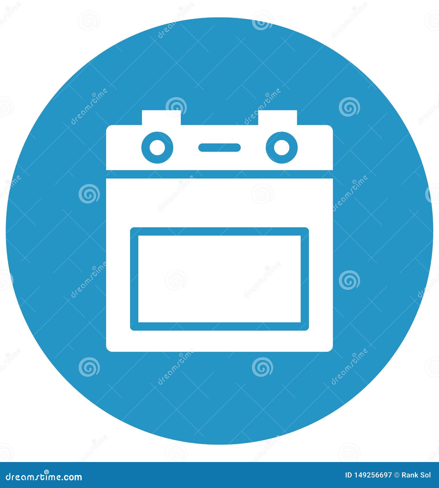 Burner Oven, Cooking Range, Gas Range & Stove Icon. Element Of Kitchen ...
