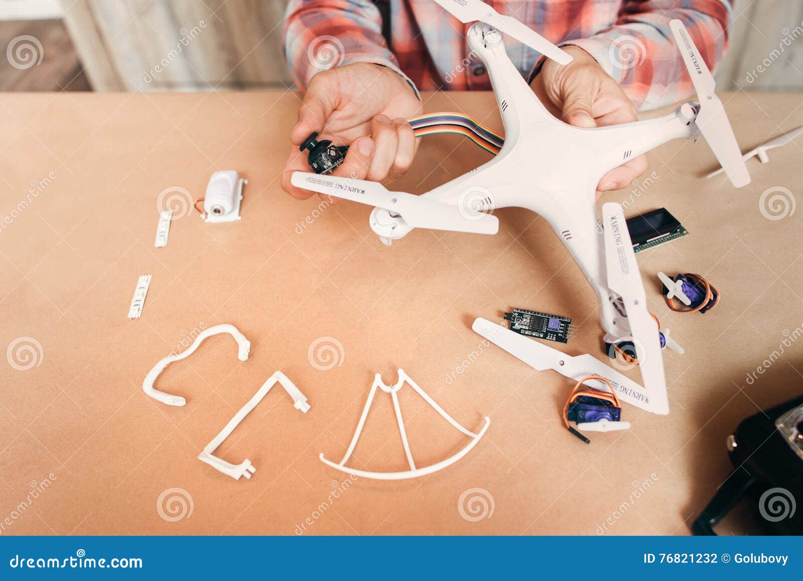 Electronics of Disassembled Drone Repairing Stock Photo - Image of ...