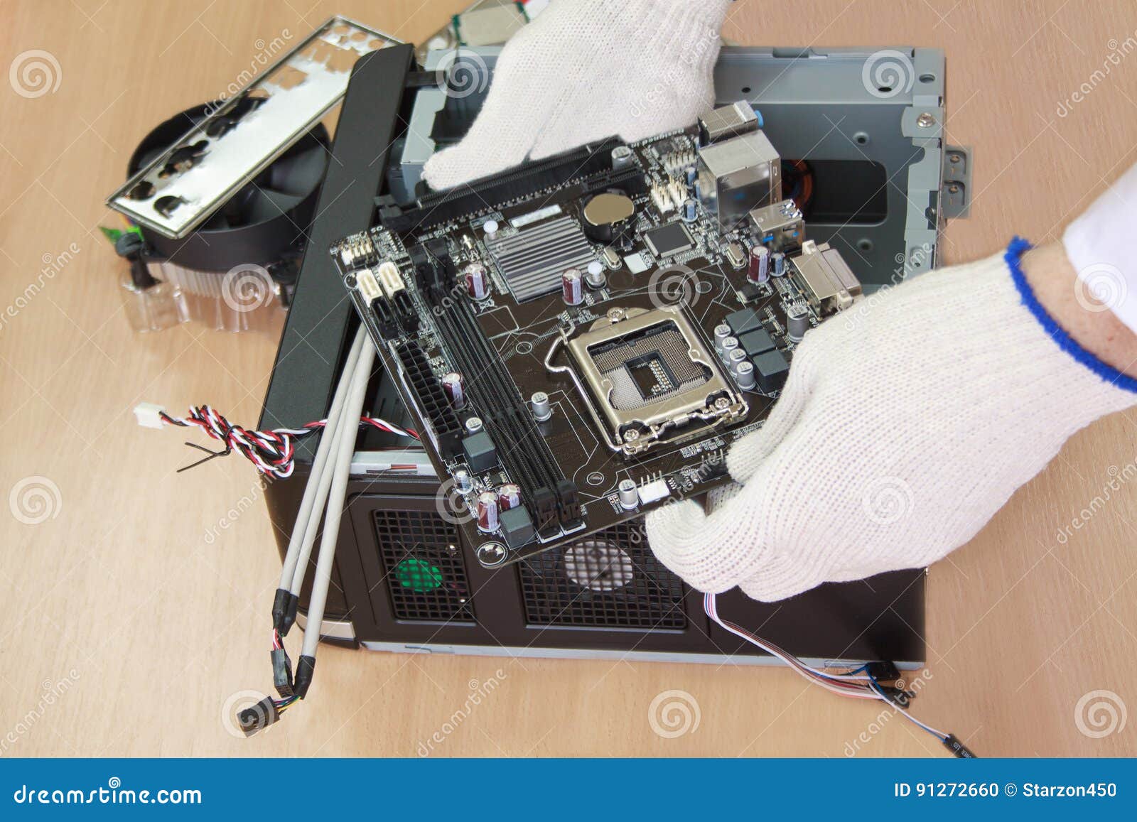 Electronics Engineer Assembly Personal Computer Stock Photo - Image of ...