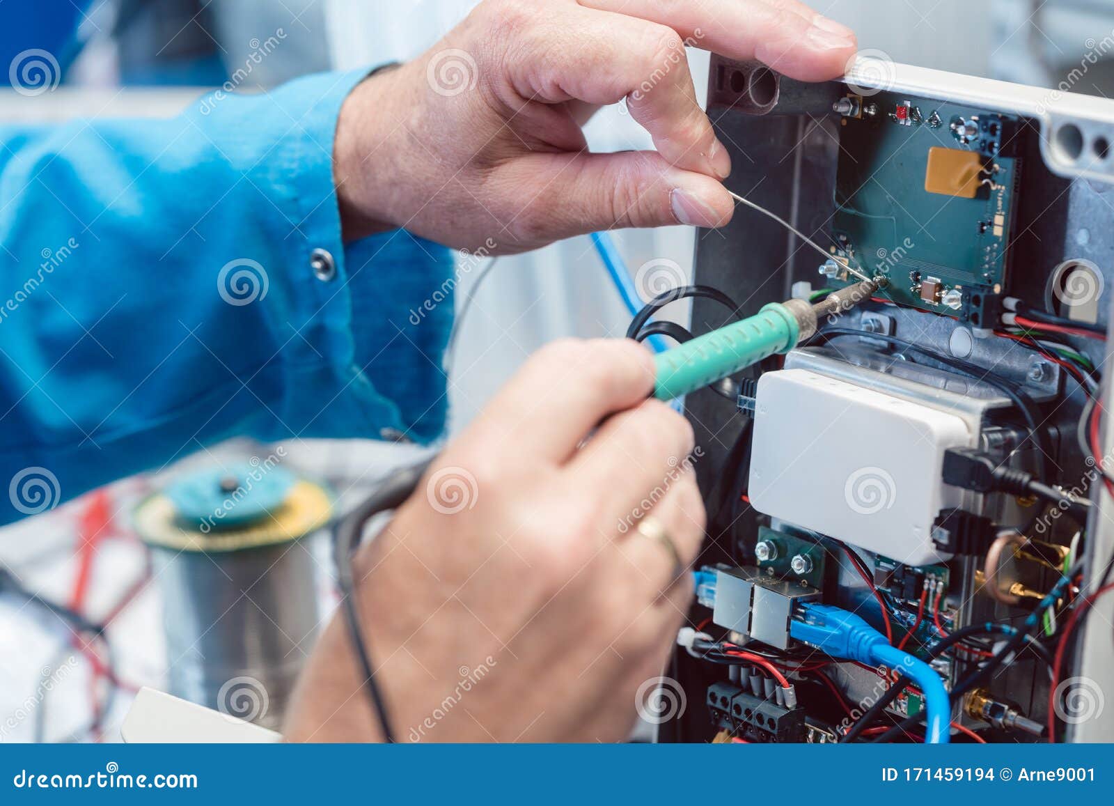 Electronics Engineer Team Works With Iot Robot Checking Source Code And Program Ai System