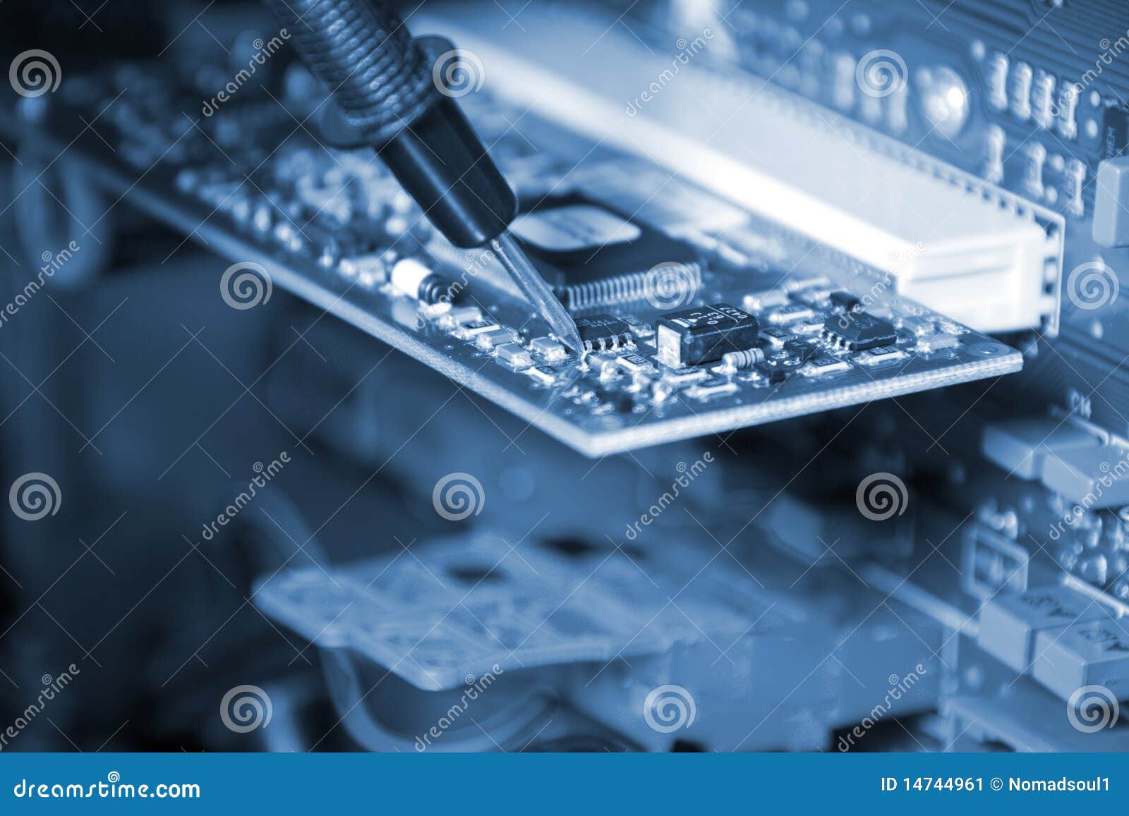 Electronics. Engineer at Work Stock Image - Image of hand, expertise ...