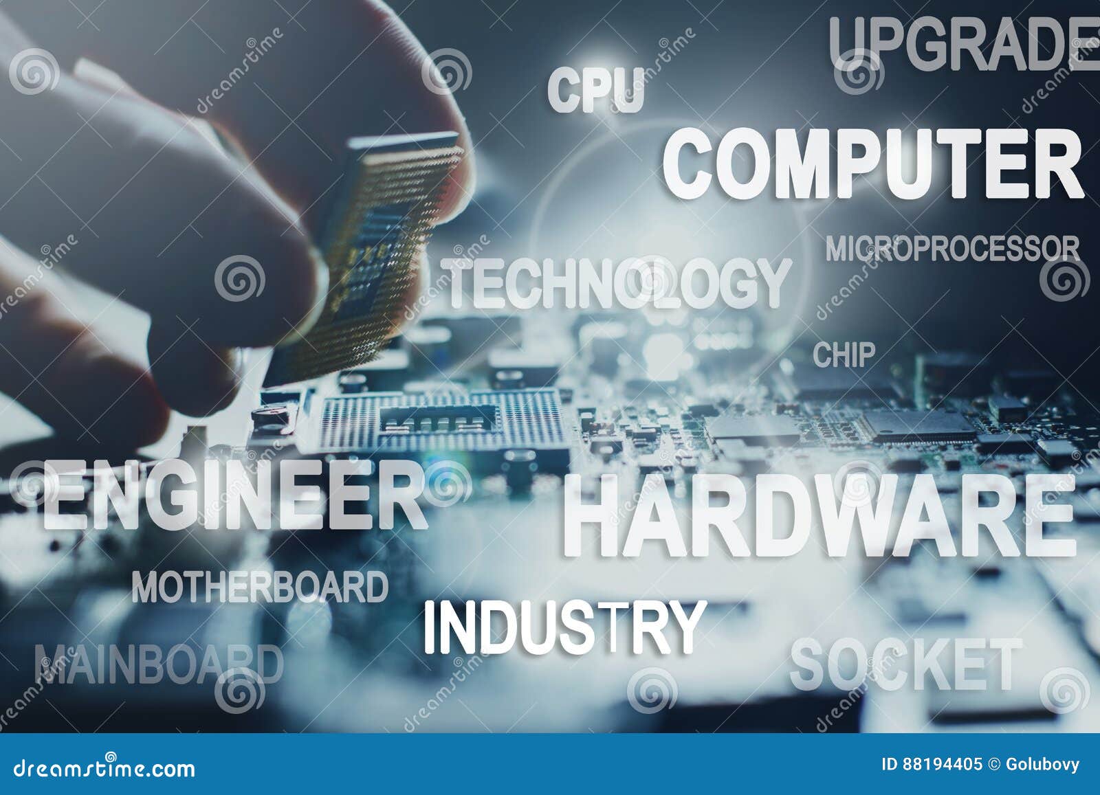 Electronics Engineering and Maintenance Close Up Stock Image - Image of ...