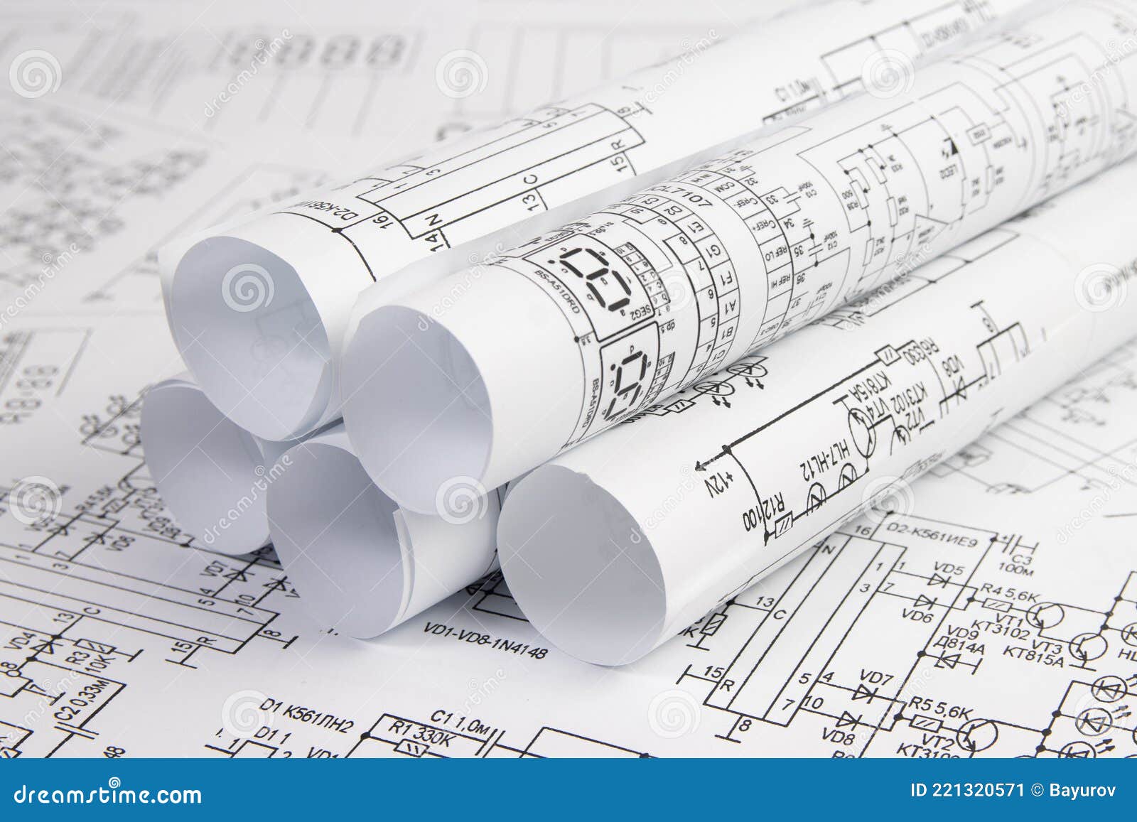 Printed Drawings of Electrical Circuits. Science, Technology and ...