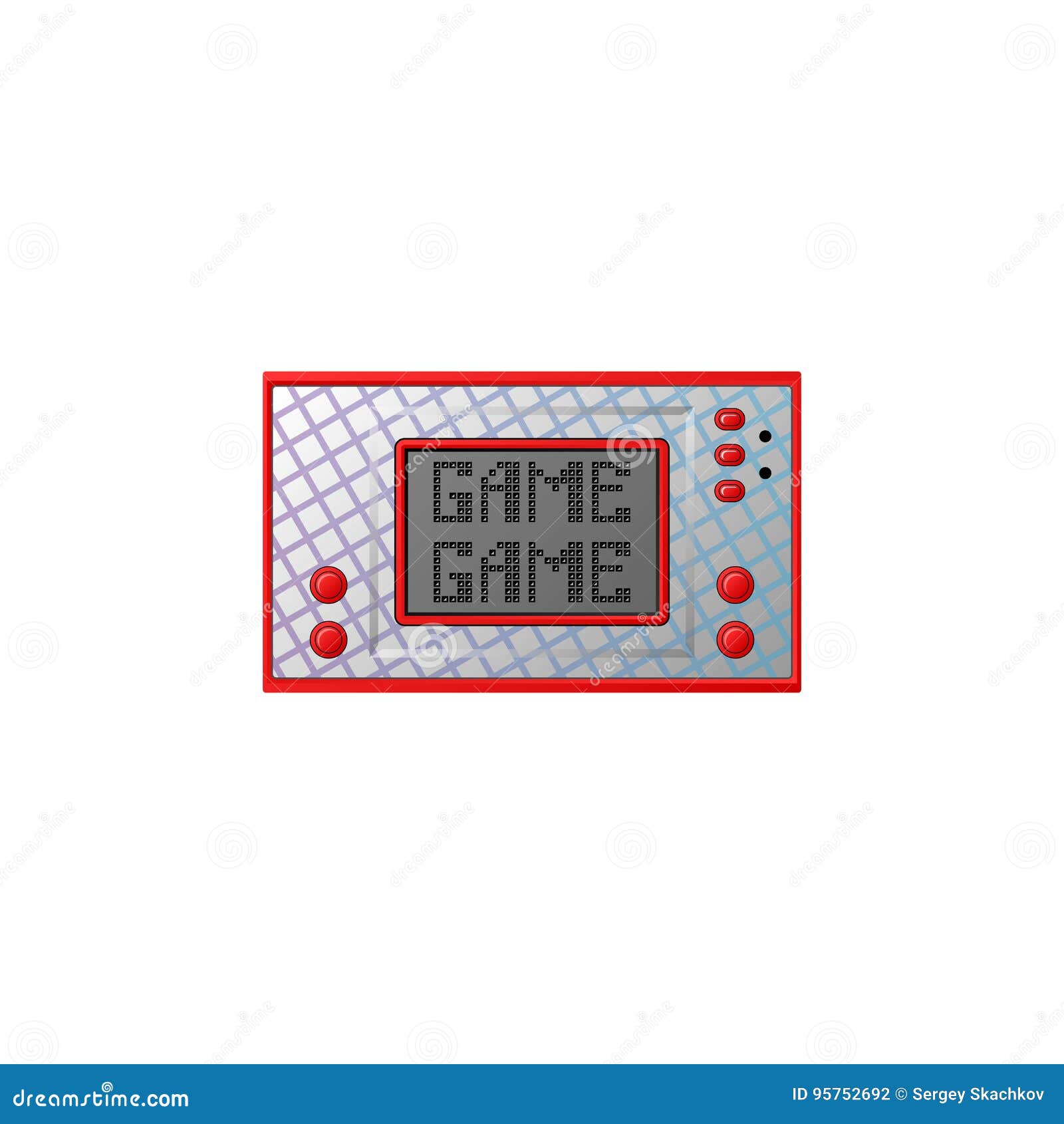 Electronics game classic stock vector. Illustration of retro - 95752692