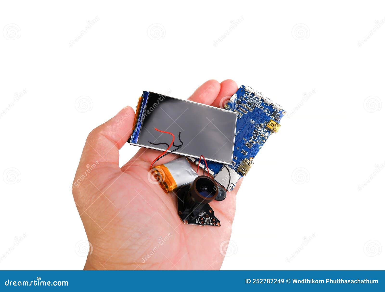 Electronics Hazardous Waste in a Hand Stock Image - Image of garbage ...