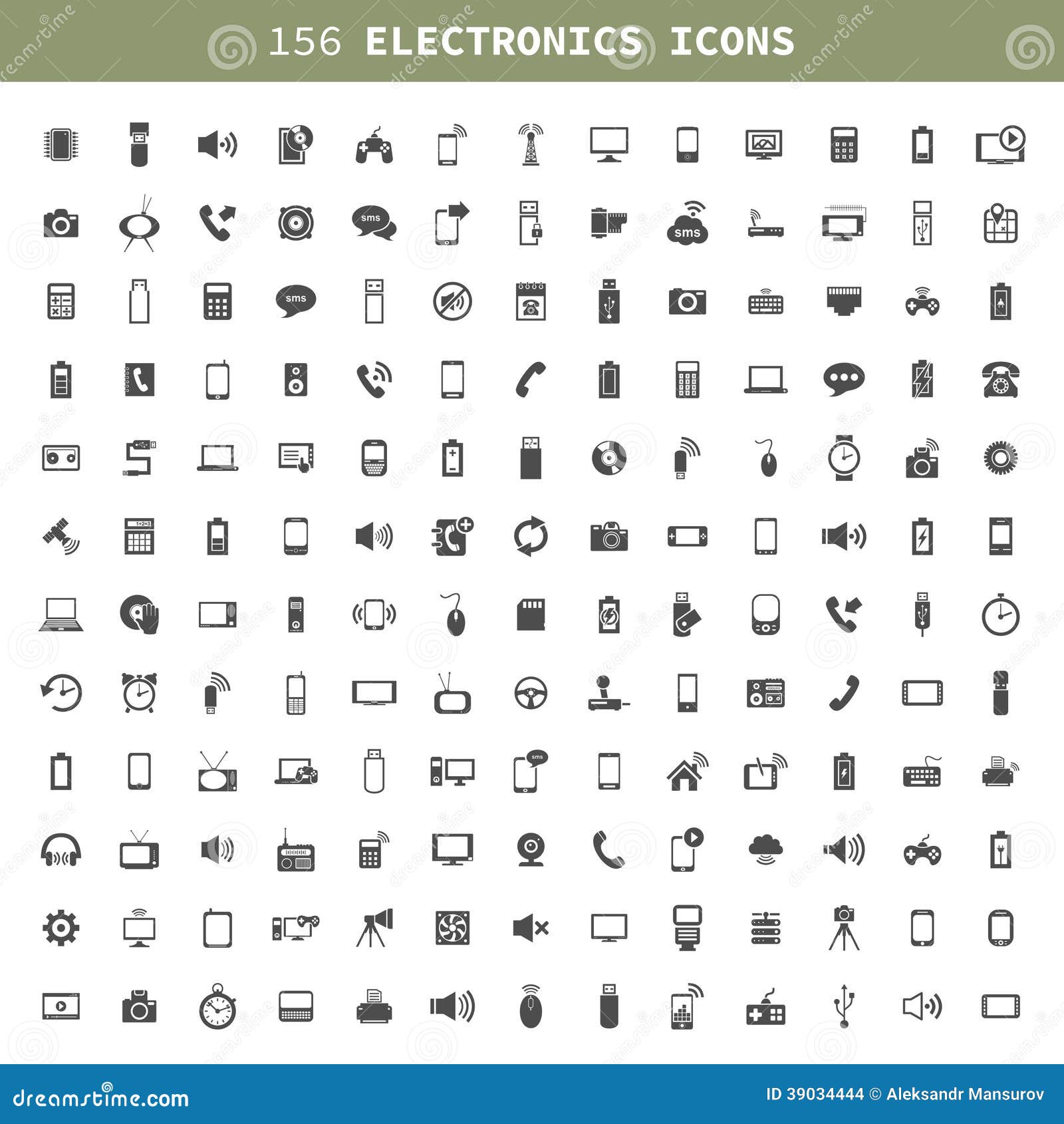 Electronics an icon3 stock vector. Illustration of innovation - 39034444