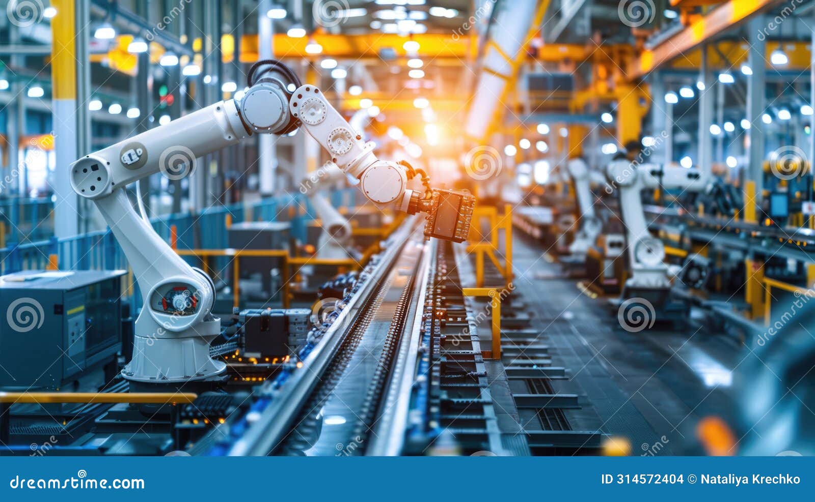 Electronics Manufacturing Process in a Factory Stock Photo - Image of ...
